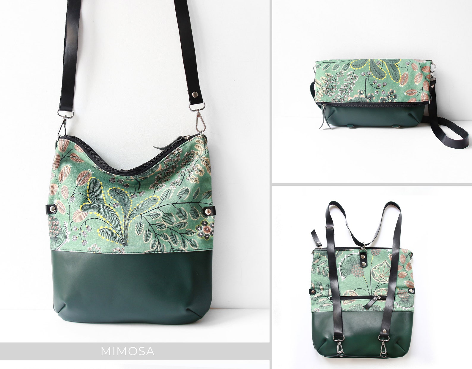 Convertible Backpack Into a Foldover Bag and Tote Bag Canvas | Etsy