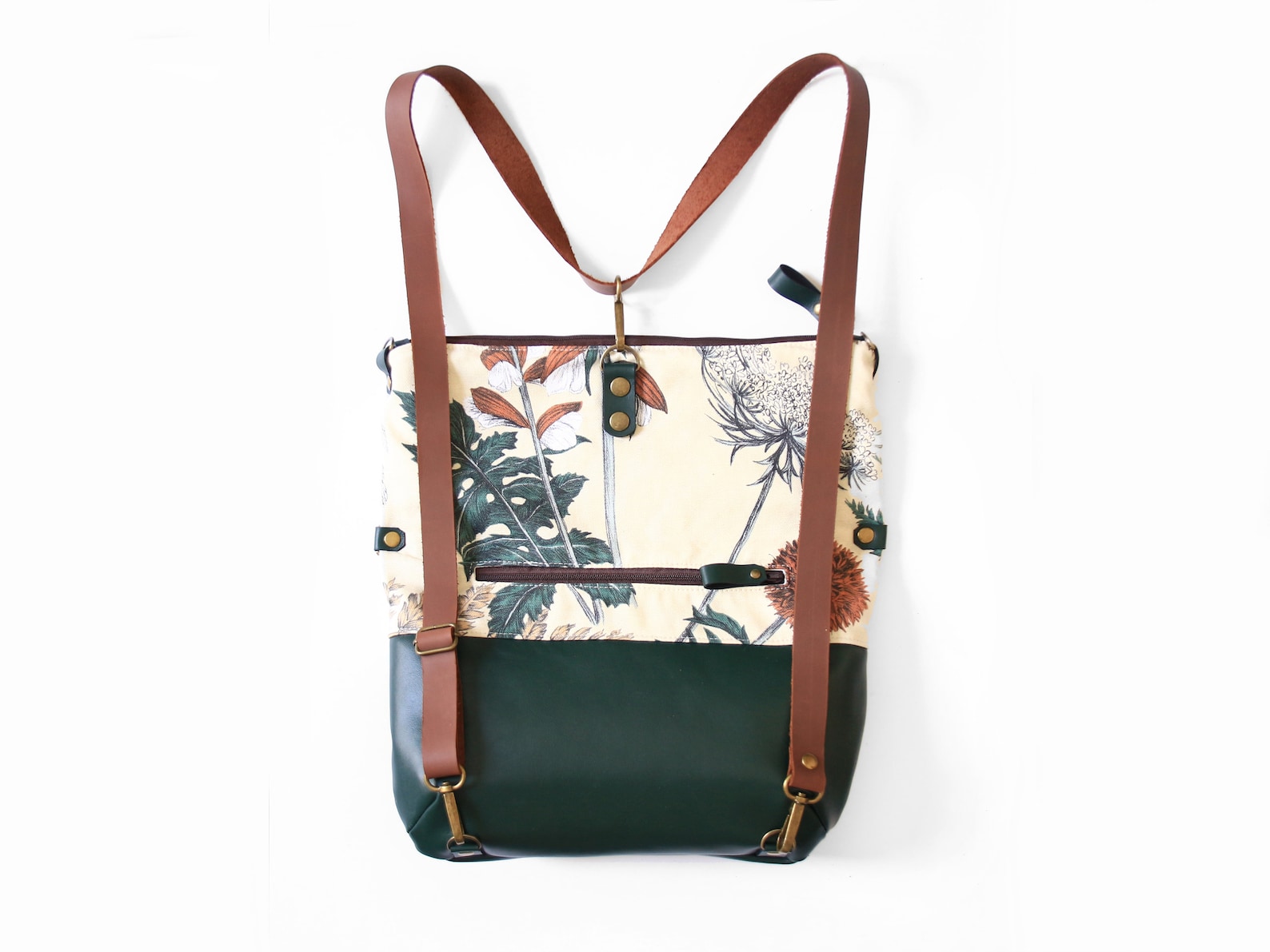 Convertible Backpack Into Purse, Leather Backpack , Genuine Leather ...