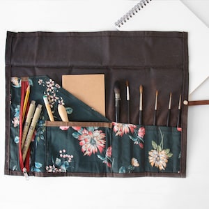Artist Roll up Case for Brushes, Artist Organizer, Case Organizer ...