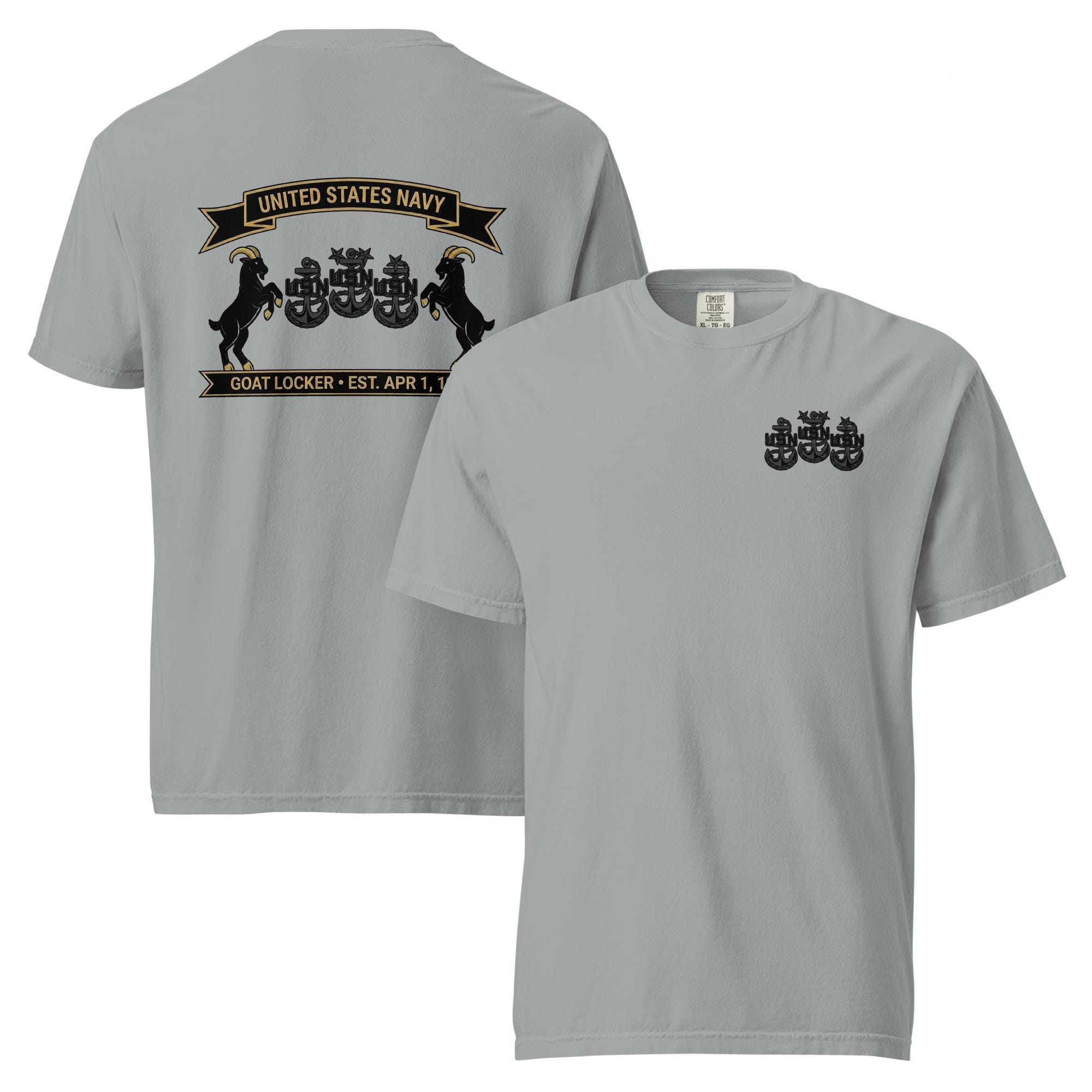 Navy Chief T Shirt, CPO Pride, Black Anchors, Goat Locker - Etsy