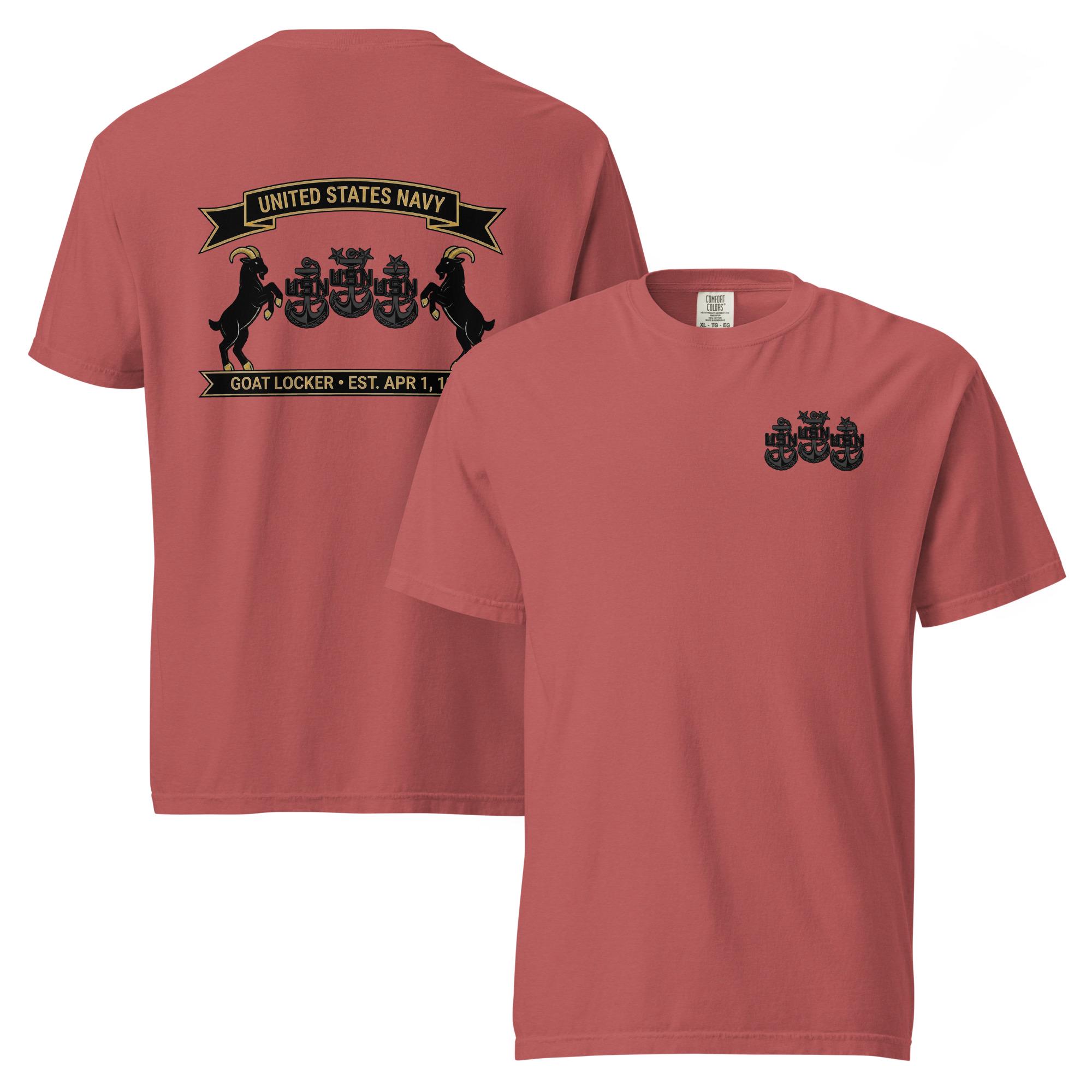 Navy Chief T Shirt, CPO Pride, Black Anchors, Goat Locker - Etsy