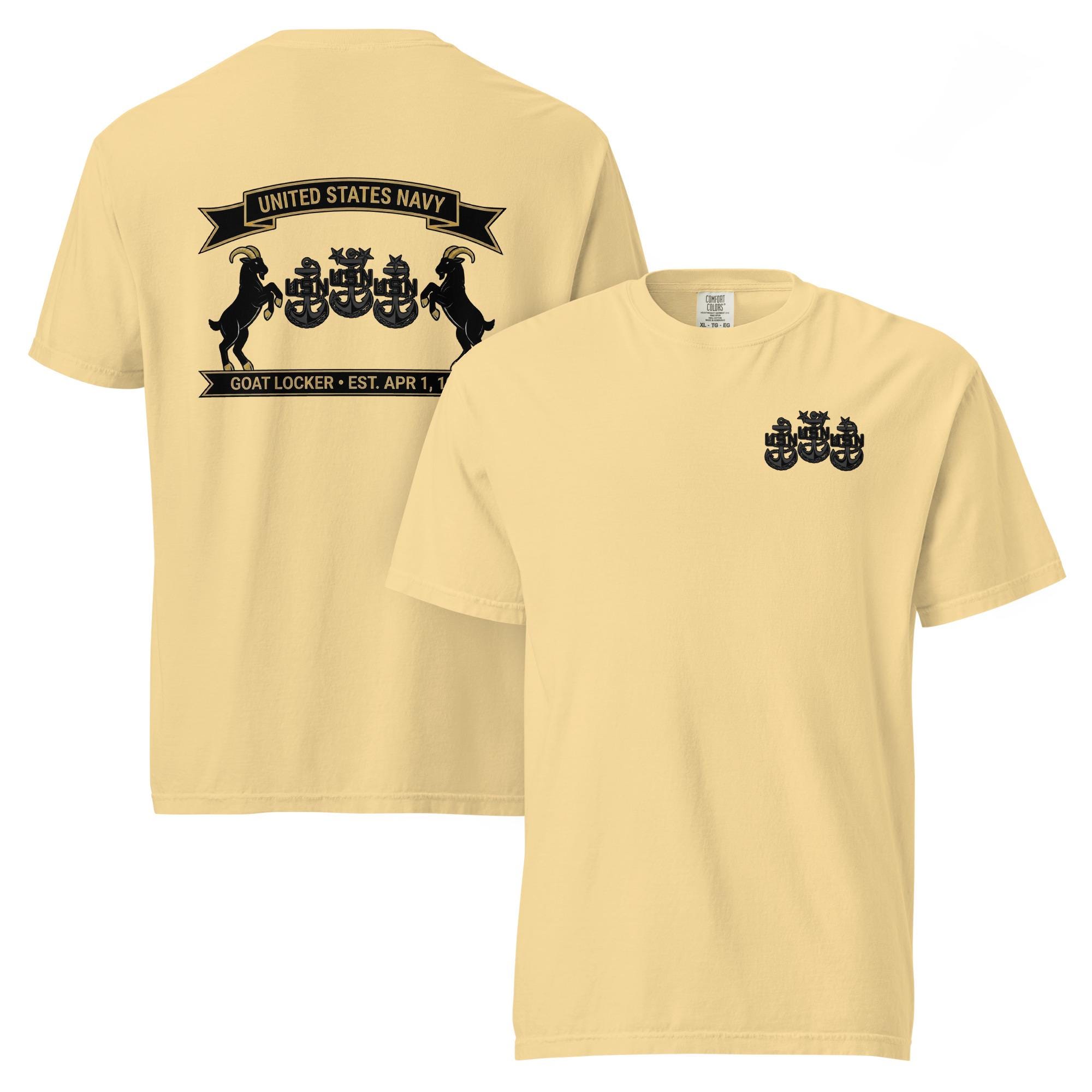 Navy Chief T Shirt, CPO Pride, Black Anchors, Goat Locker - Etsy