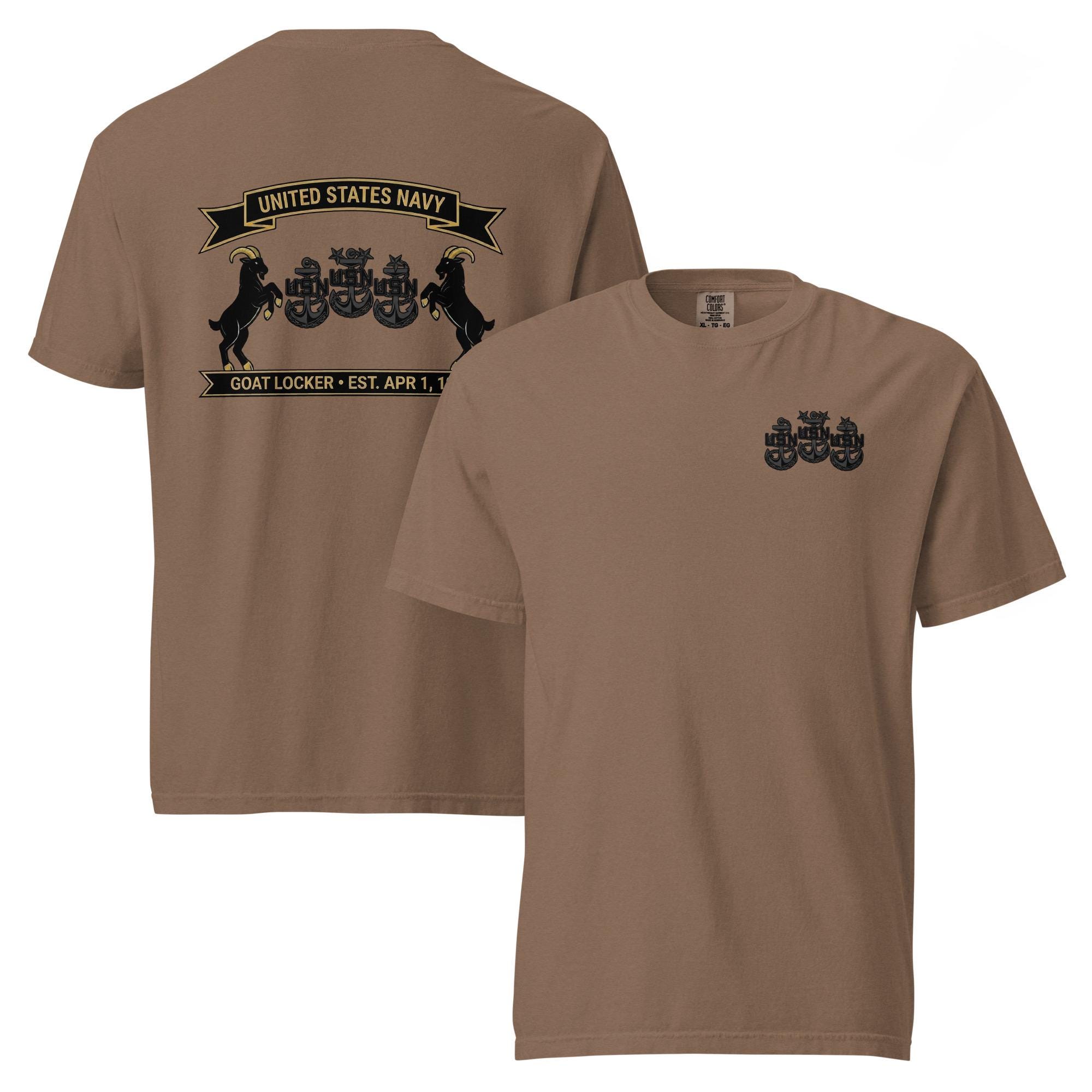 Navy Chief T Shirt, CPO Pride, Black Anchors, Goat Locker - Etsy