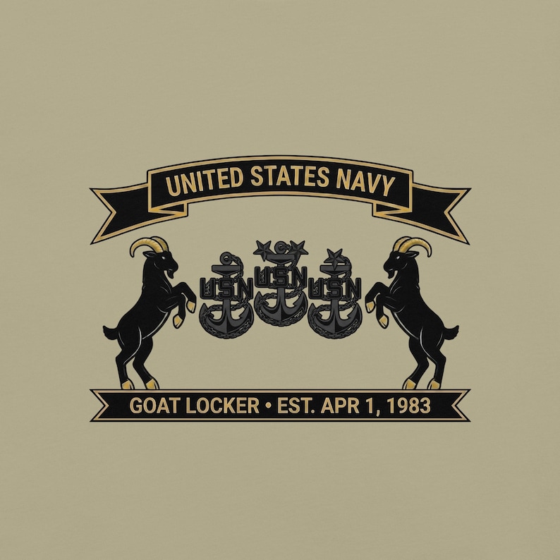 Navy Chief T Shirt, CPO Pride, Black Anchors, Goat Locker - Etsy