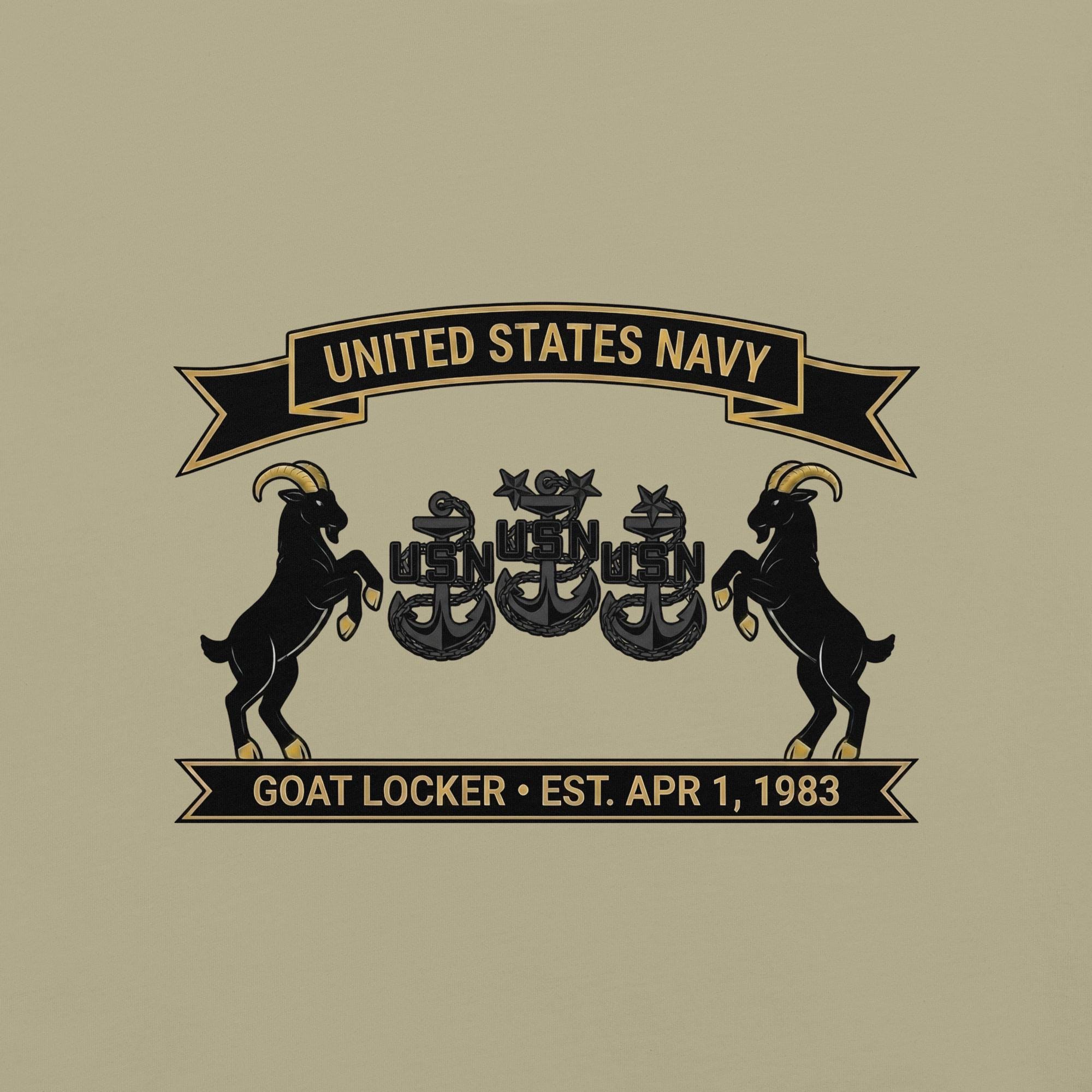 Navy Chief T Shirt, CPO Pride, Black Anchors, Goat Locker - Etsy