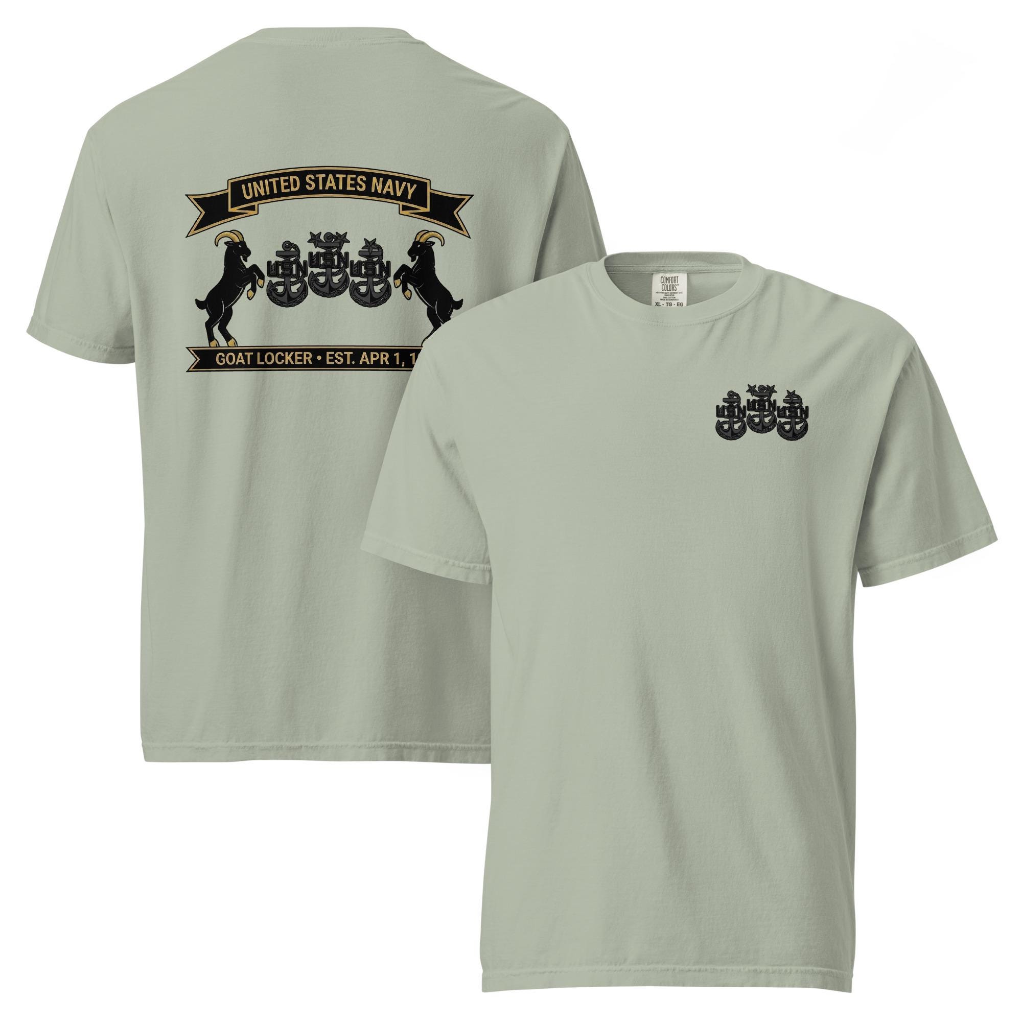 Navy Chief T Shirt, CPO Pride, Black Anchors, Goat Locker - Etsy