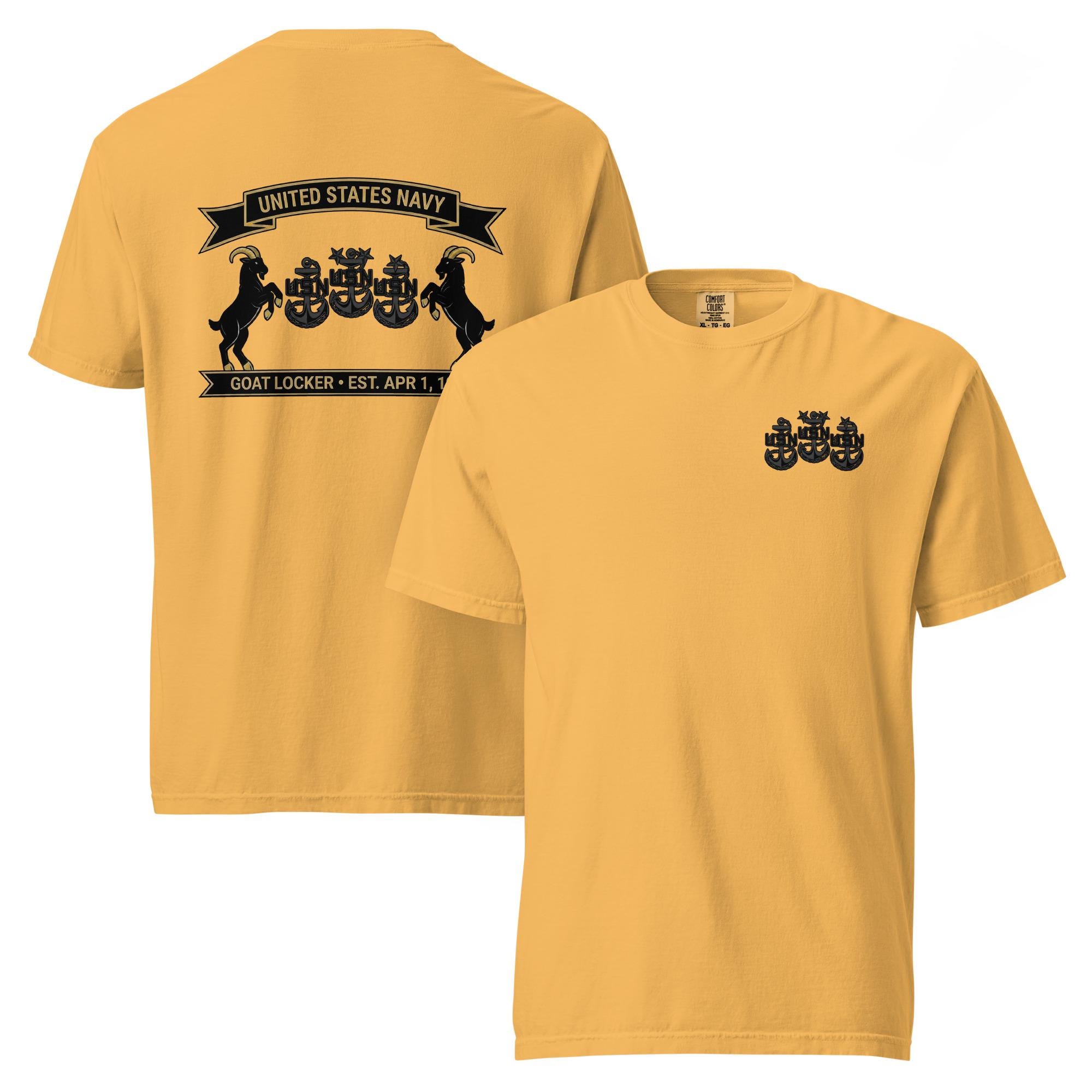 Navy Chief T Shirt, CPO Pride, Black Anchors, Goat Locker - Etsy