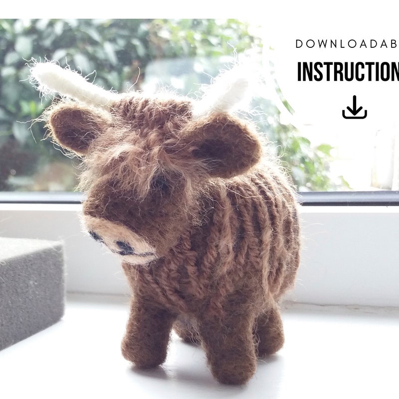 Felt Cow Pattern - Etsy