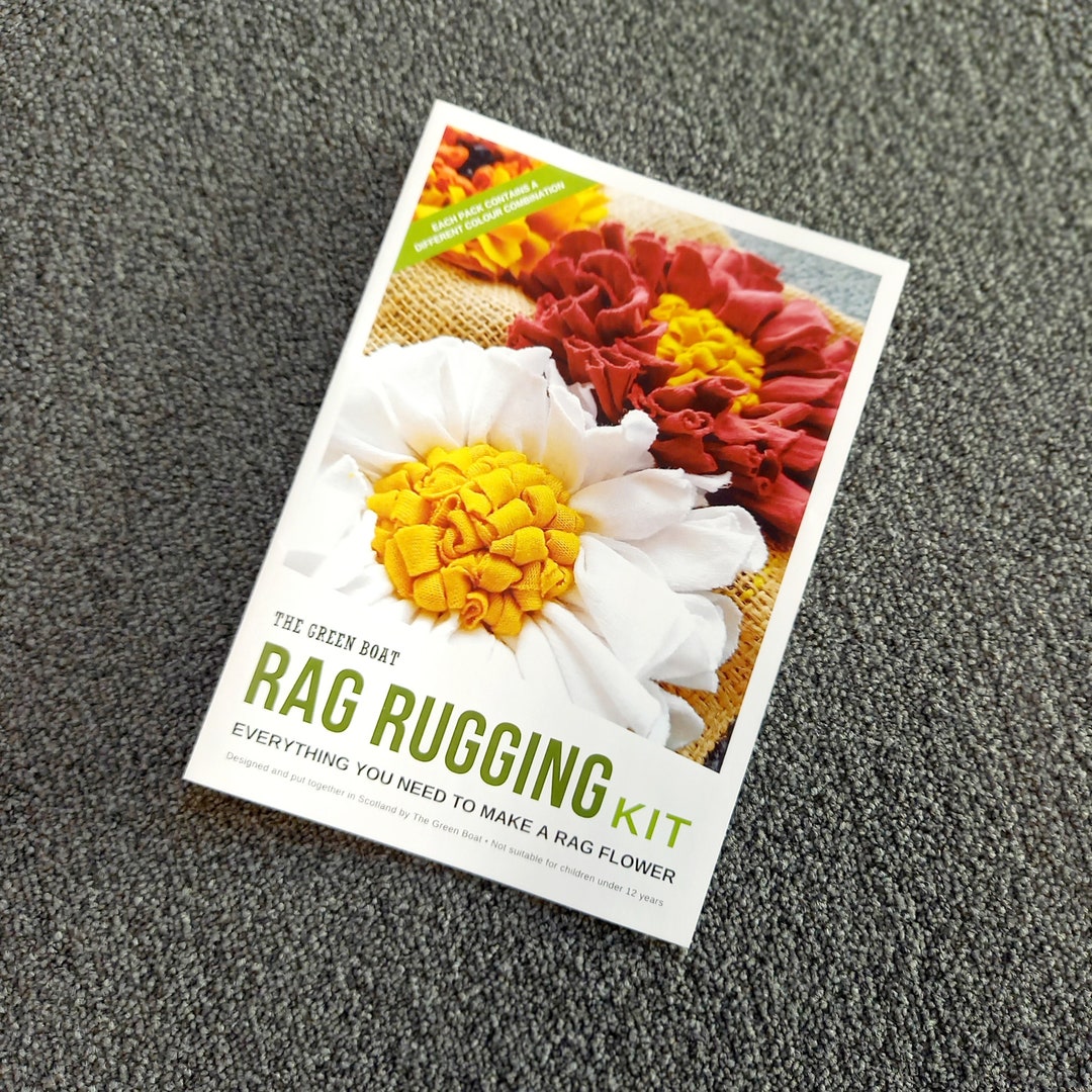 Rag Rugging Kit – Flower - Etsy UK