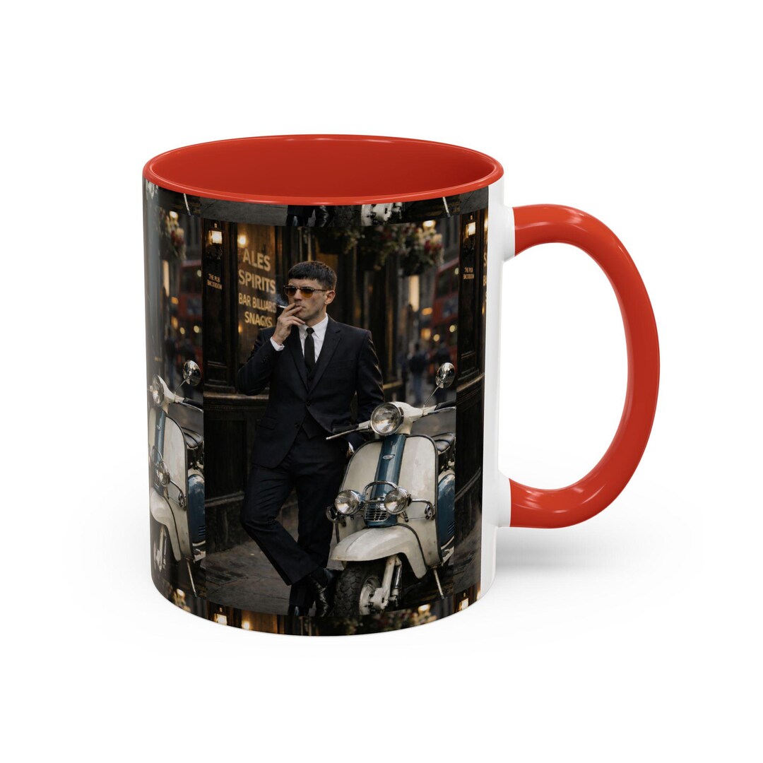 Mod With Vintage Scooter Mug | Accent Coffee Mug - Etsy