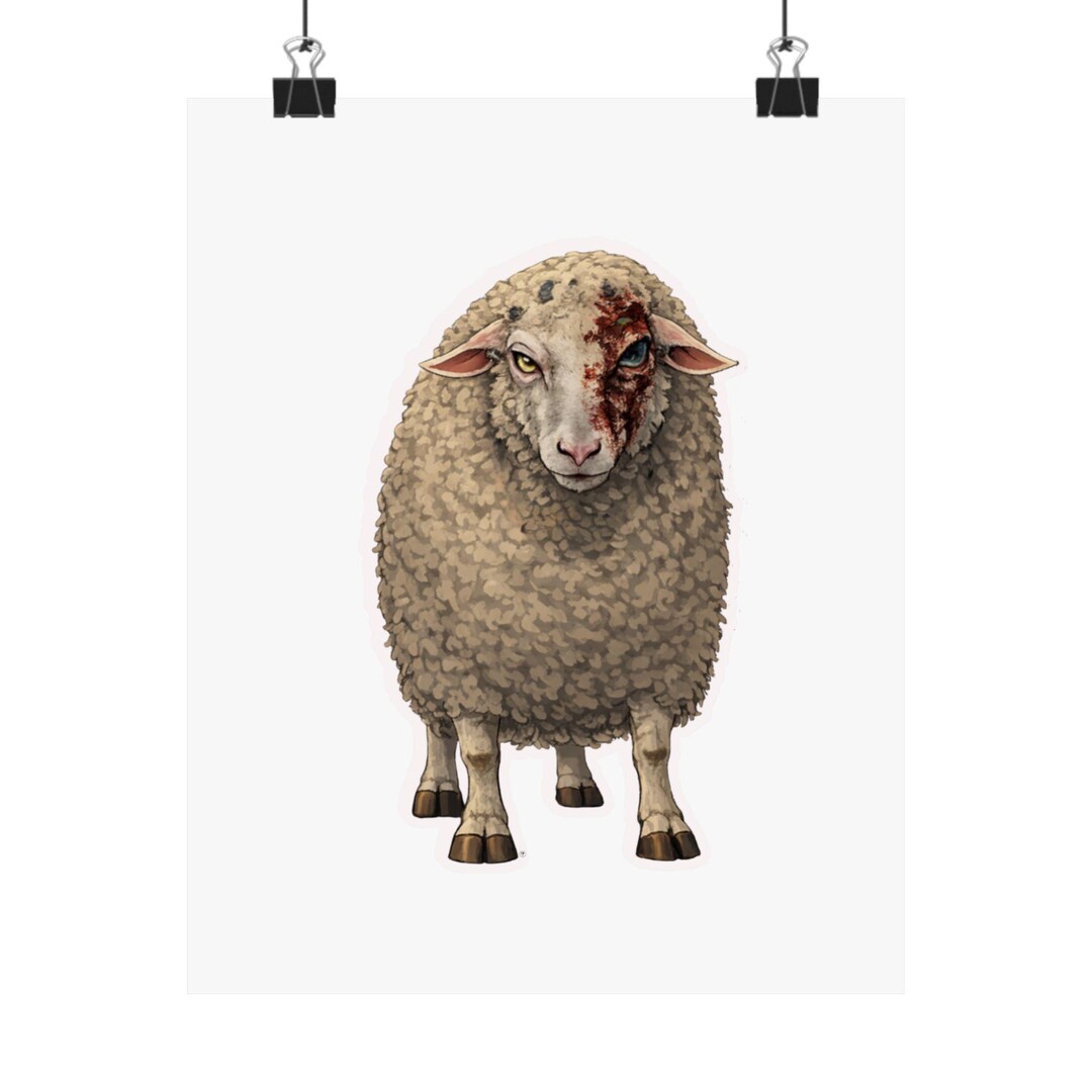 Evil Caprinae Club Vicky Illustration Matte Vertical Poster | Farm ...