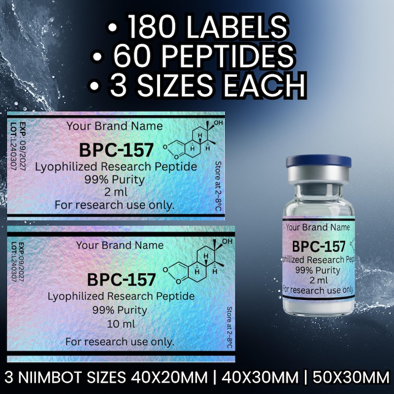 Peptide Labels - Etsy