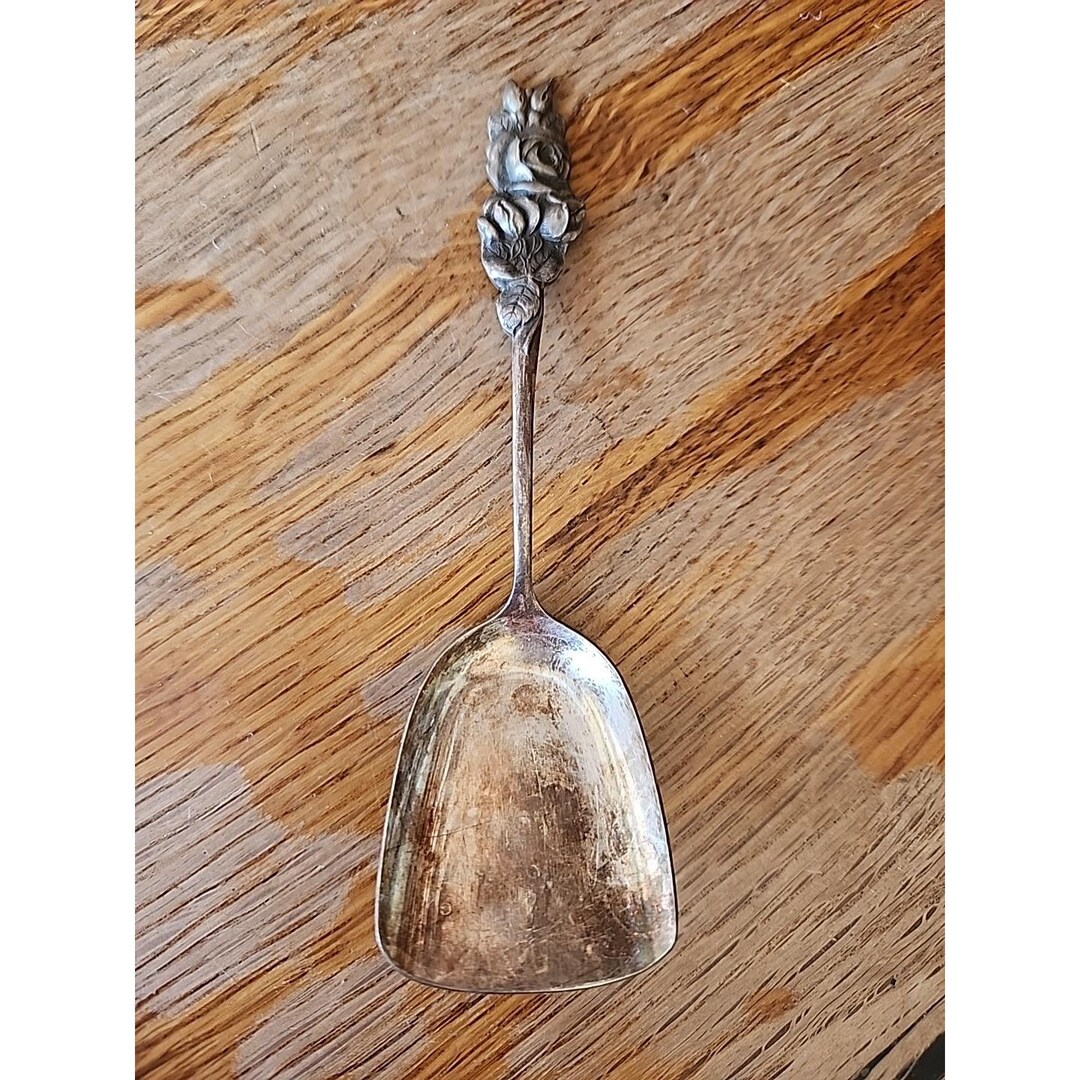 Reed & Barton Rose Leaf Pattern Sugar Nut Shovel Spoon Silverplate - Etsy
