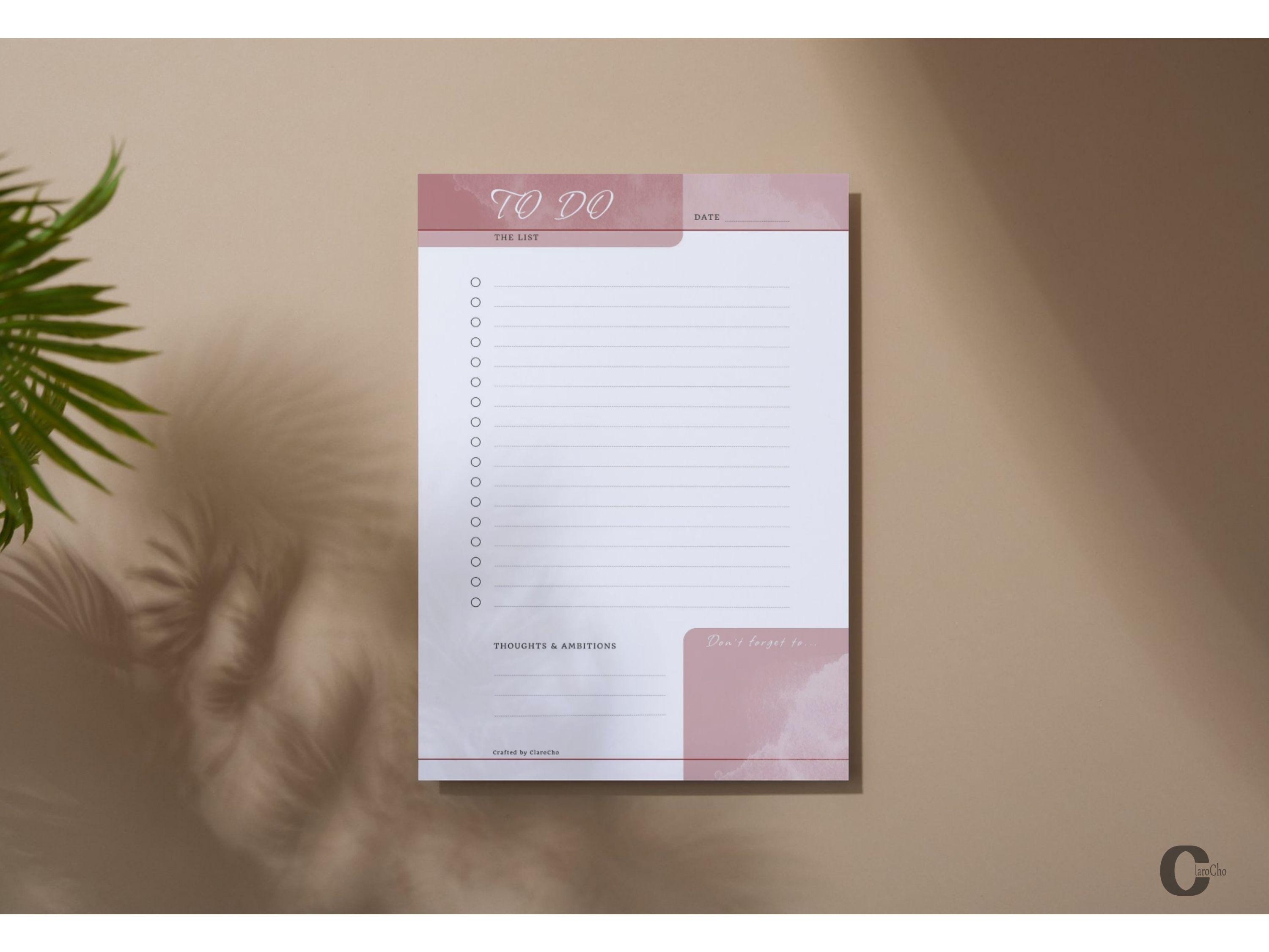 Colorful to Do List Printable, Daily Tasks List, Checklist Planner ...
