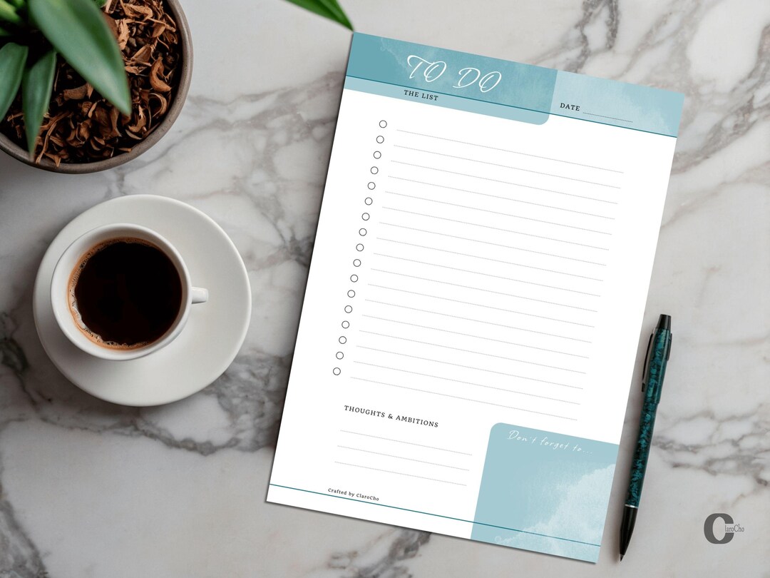 Colorful to Do List Printable, Daily Tasks List, Checklist Planner ...