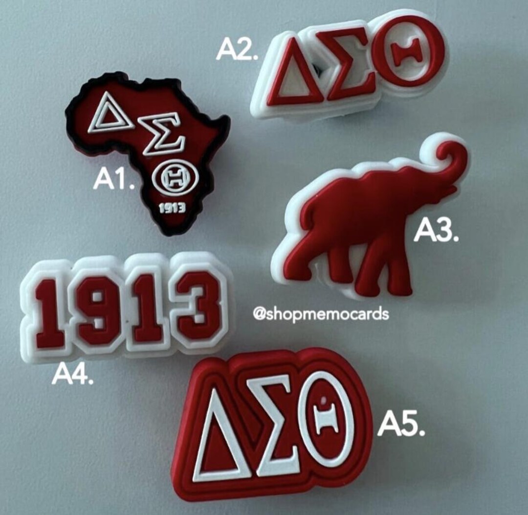 Delta Sigma Theta Sorority Charms, Clog Charms, Clog Accessories, Delta ...