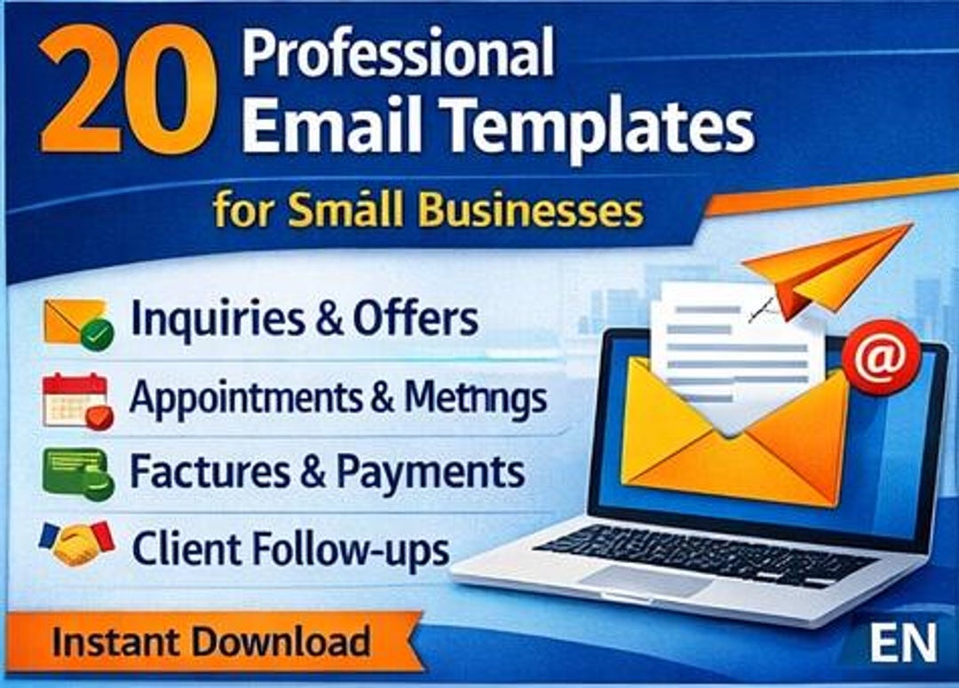 20 Professional Business Email Templates for Small Businesses – Ready ...
