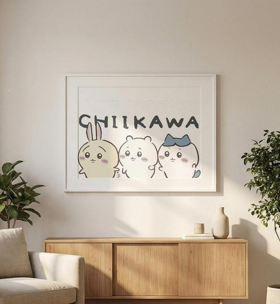Chiikawa Characters Rolled Poster Cute Kawaii Anime Wall Art Print Room ...