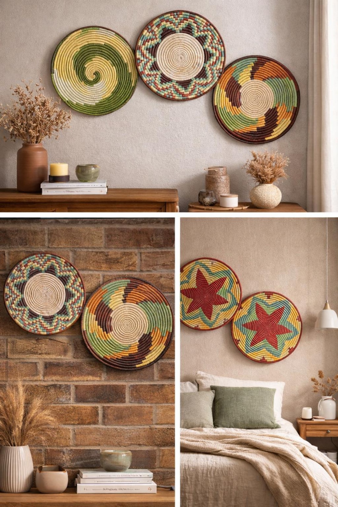 Handwoven Ugandan Wall Basket | African Decorative Basket | Natural ...