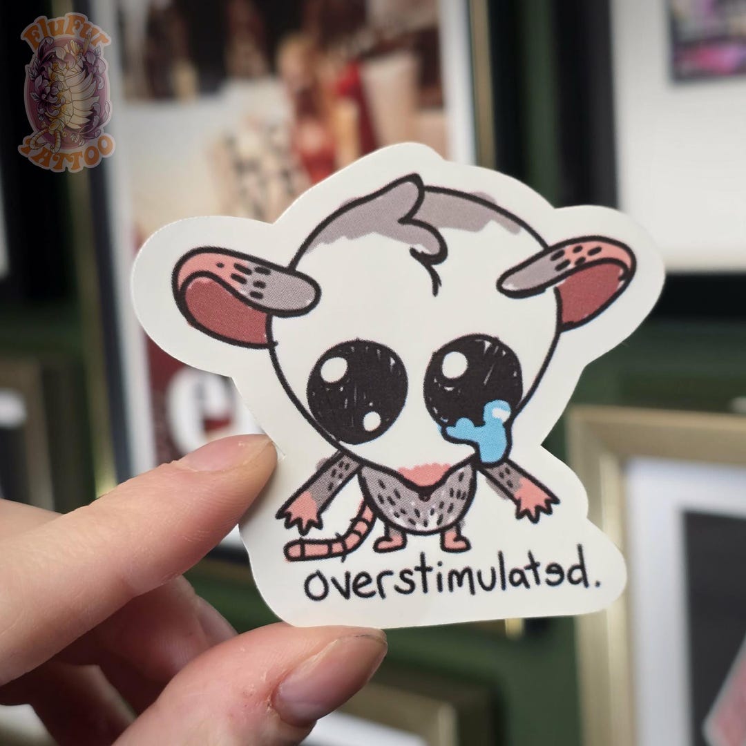 Overstimulated Vinyl Sticker | SOAP - Sad, Overstimulated, Autistic ...