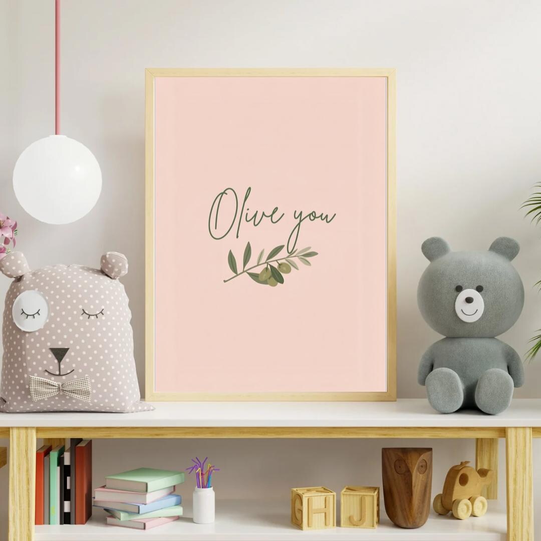 Olive You Digital Print - Etsy