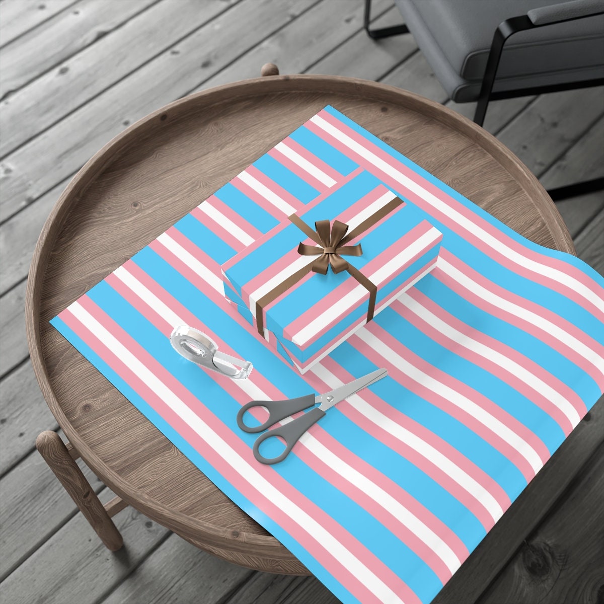 Transgender Pride Flag Gift Wrap Paper Transgender Pride - Etsy