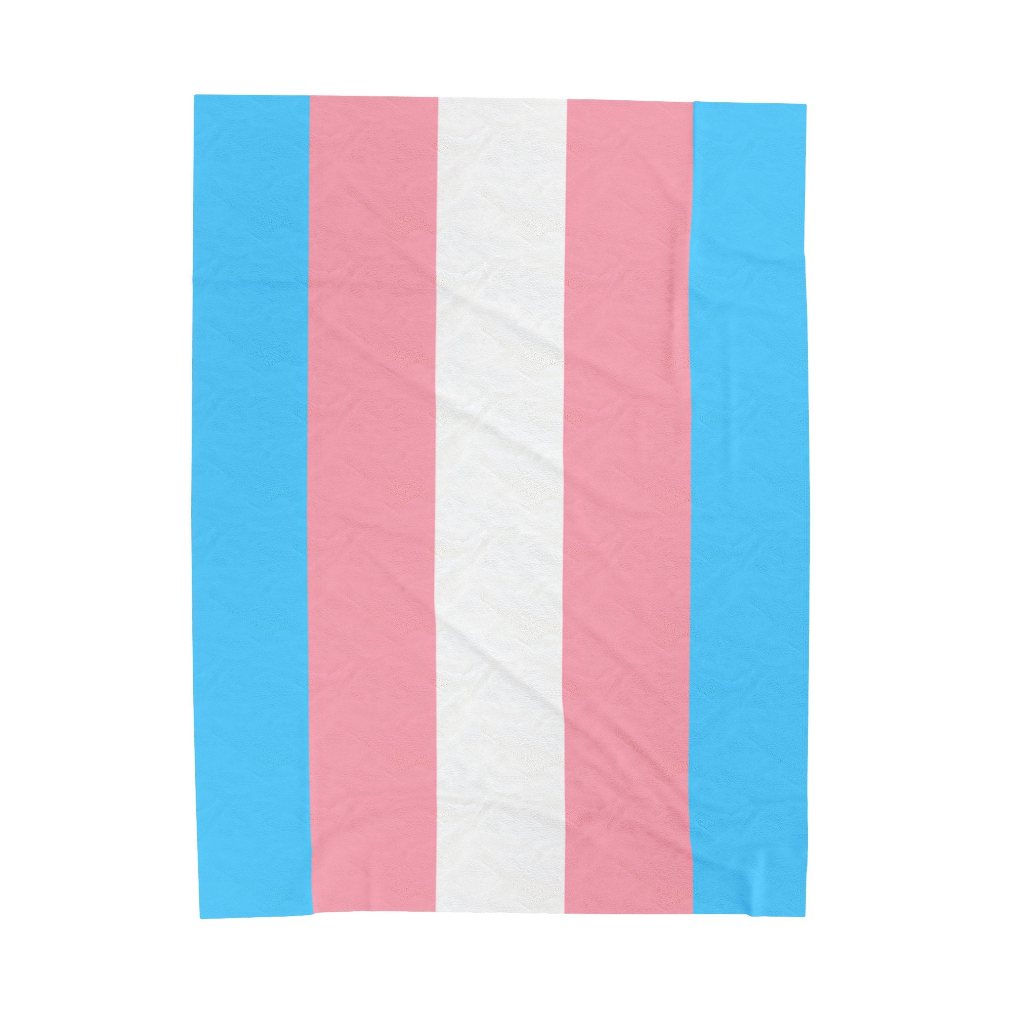 Transgender Pride Flag Velveteen Plush Blanket, Pride, Gay, Trans ...
