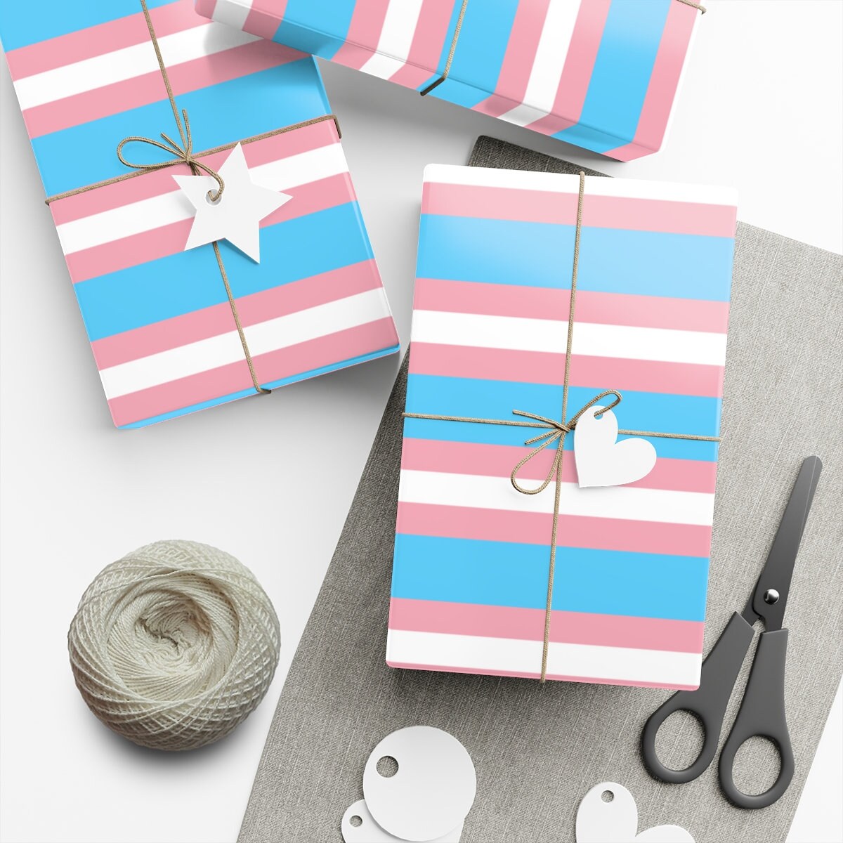Transgender Pride Flag Gift Wrap Paper Transgender Pride - Etsy