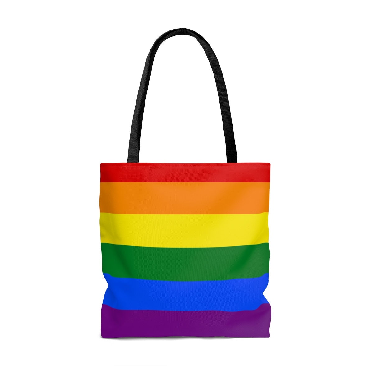 Gay Pride Flag Polyester Tote Bag Polyester Tote Bag Gay Pride Small ...