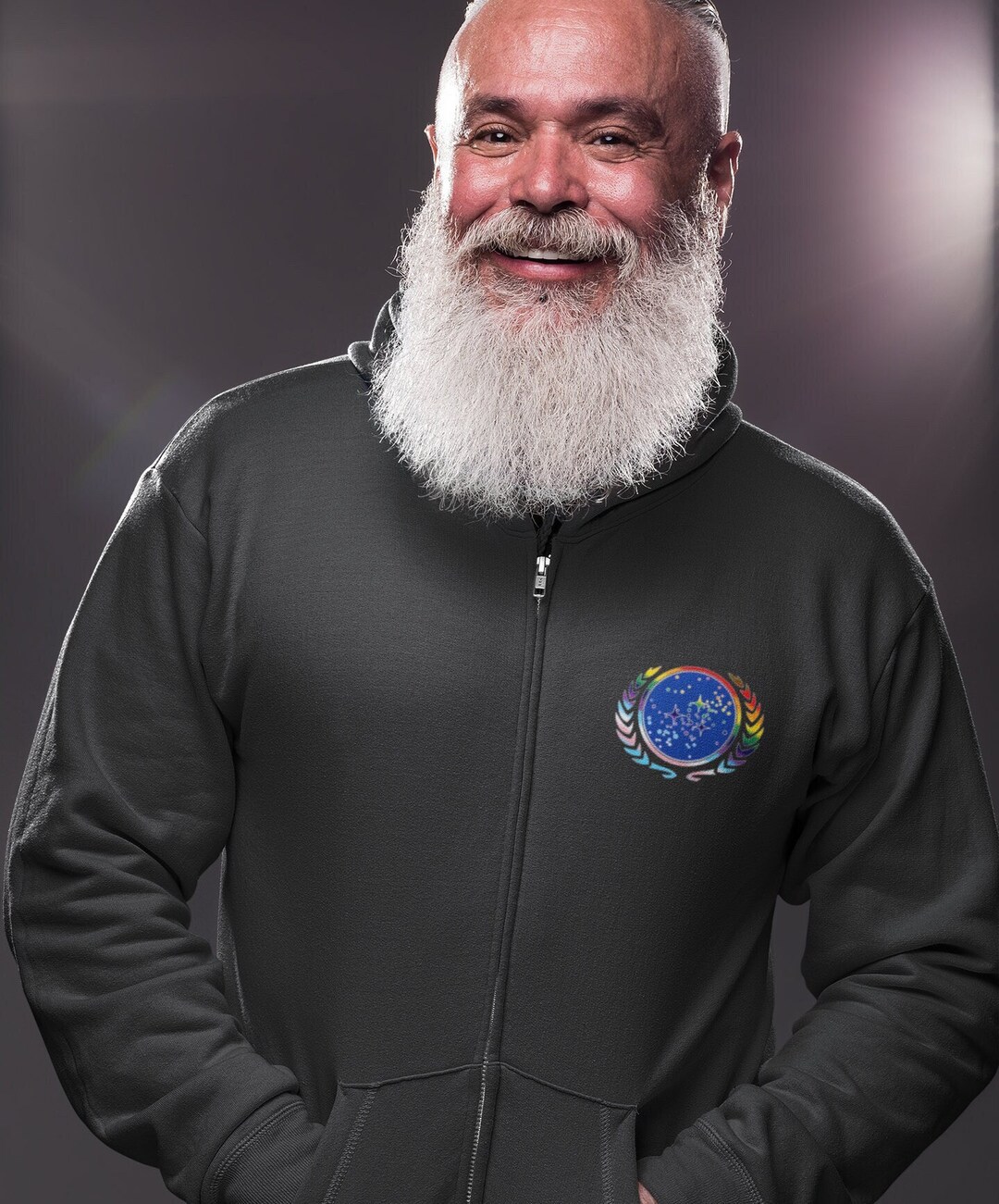 UFP Fabulous Pride Flag Stripe Variation Unisex Heavy Blend Full Zip ...