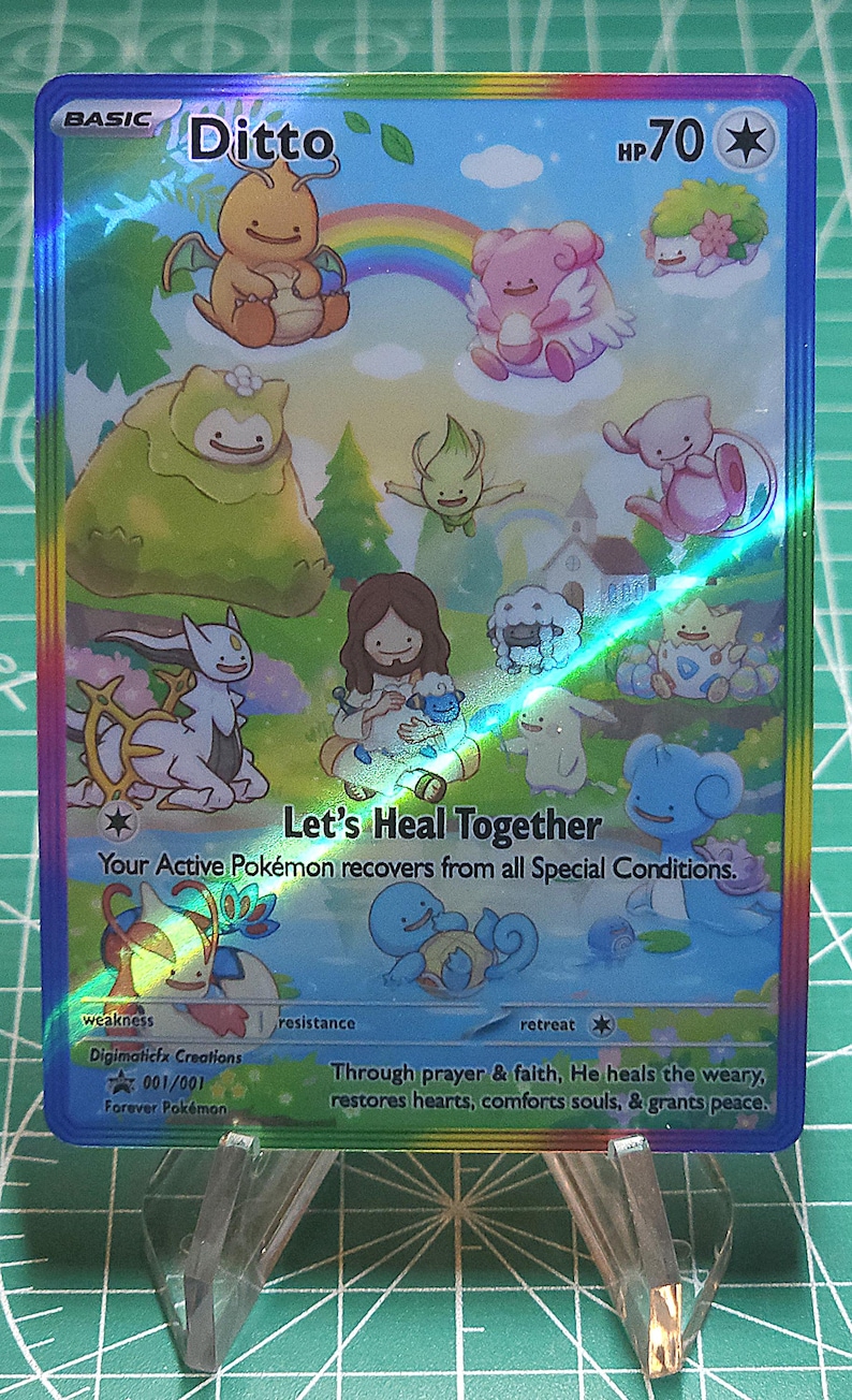 Custom Ditto Easter Pokopia Promo Card// Alternate Full Art // Fully ...