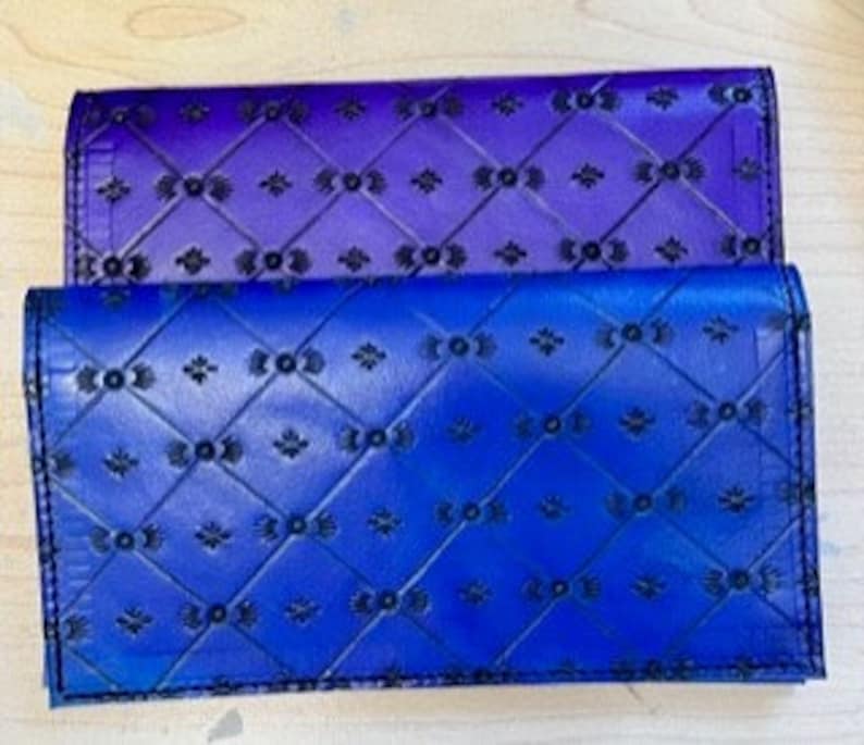 Hand Tooled Leather Checkbook Cover - Etsy