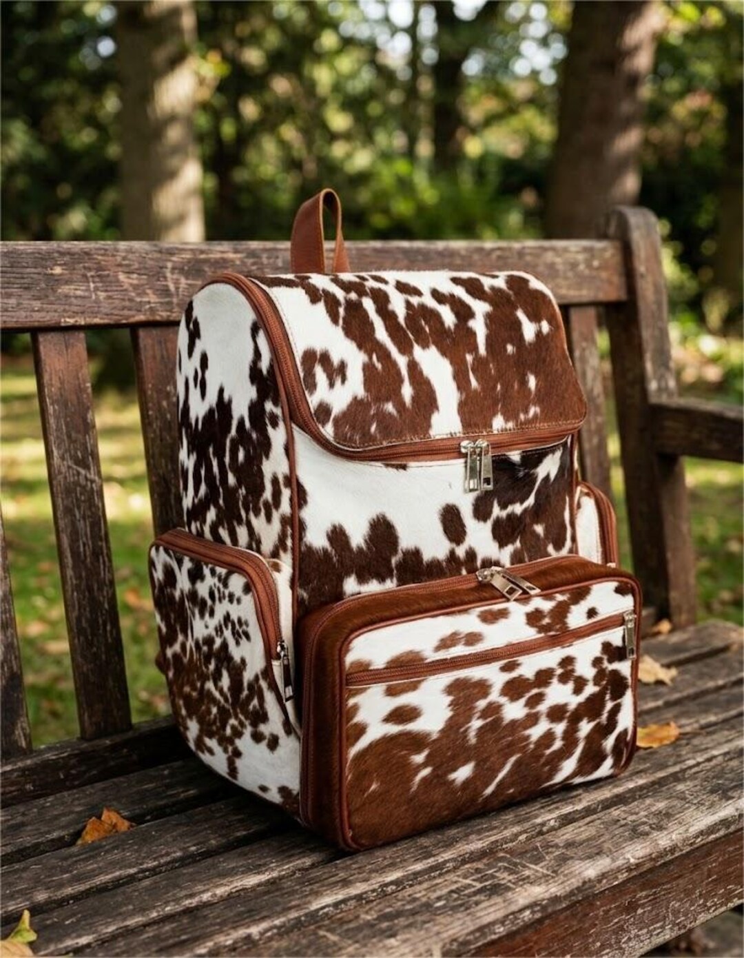 Cowhide Backpack Bag | Cow Skin Hair on Bag | Western Style Shoulder ...