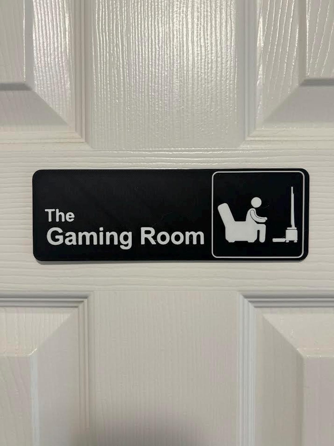 The Gaming Room Door Office Sign - Gamer Man Cave Sign - Video Game ...