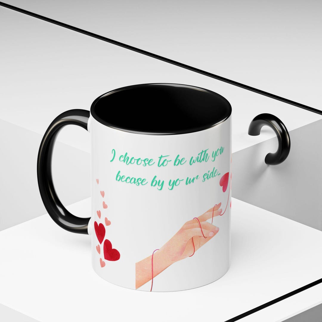 Hands Passing Heart String Mug | Accent Coffee Mug 11oz 15oz - Etsy