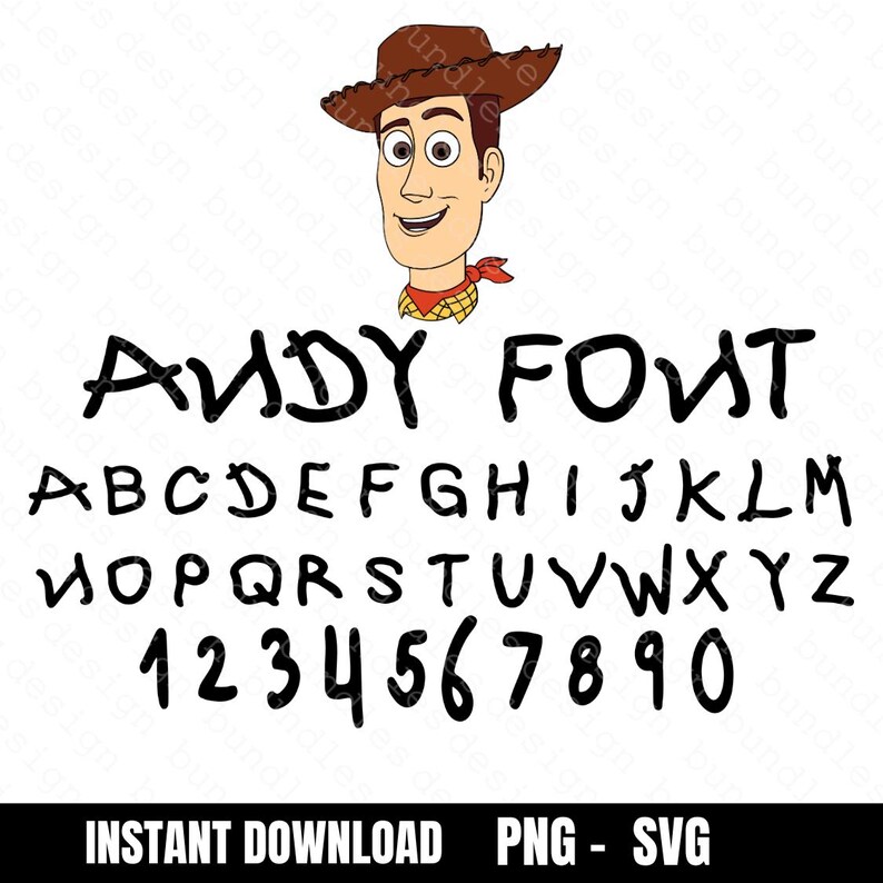 Andy Font SVG, Bold Typeface Cut Files (instant Download) - Etsy