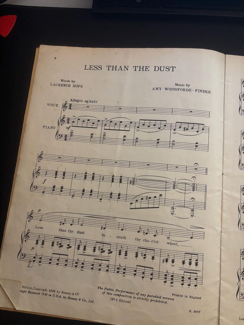 Four Indian Love Lyrics Amy Woodforde-finden - Edwardian Art Song ...