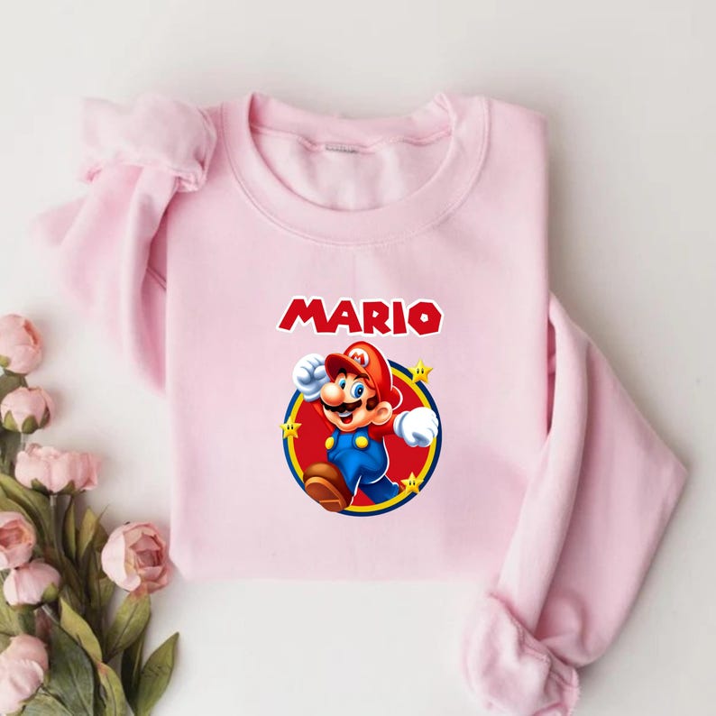 Classic Mario Sweatshirt Super Mario Bros Hoodie Retro Nintendo ...