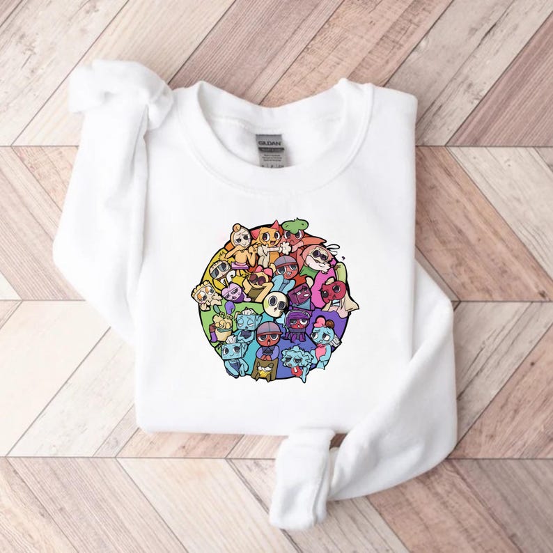 The Amazing Digital Circus Hoodie TADC Cast Sweatshirt Pomni Jax ...