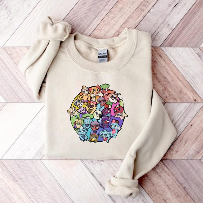 The Amazing Digital Circus Hoodie TADC Cast Sweatshirt Pomni Jax ...