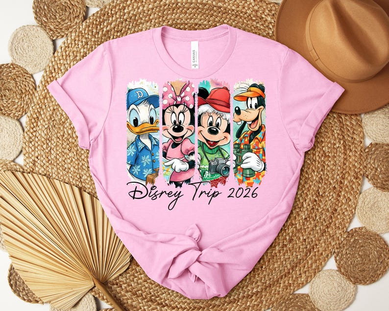 Disney Trip 2026 Shirt, Mickey Mouse Minnie Mouse Donald Duck Goofy Tee ...
