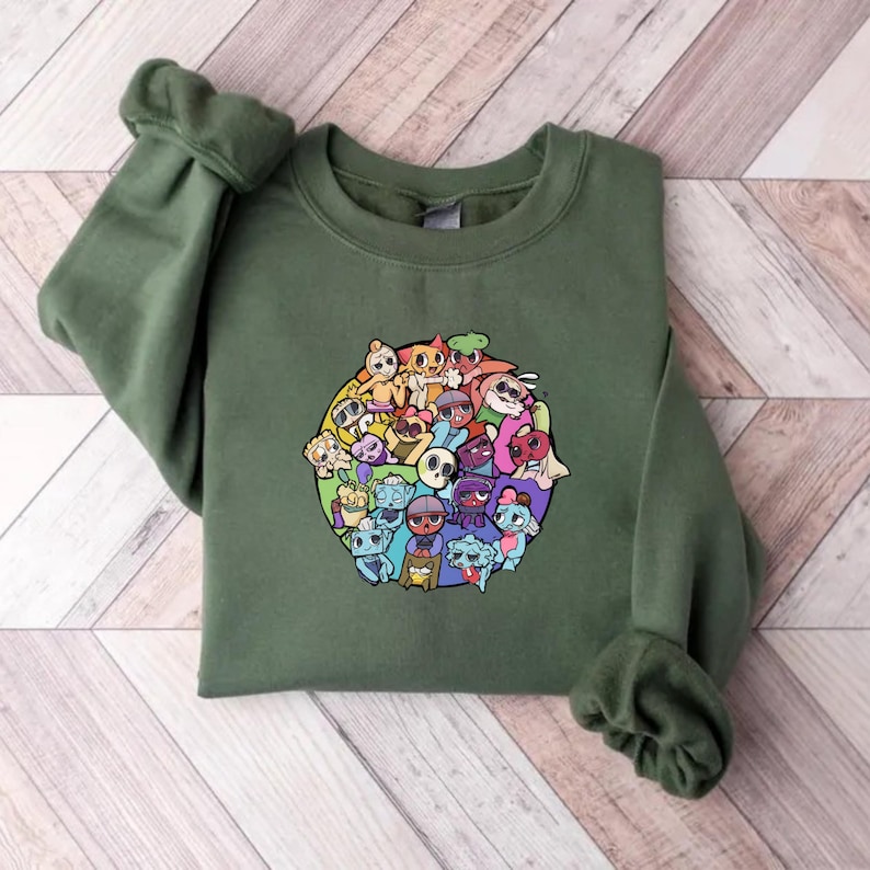 The Amazing Digital Circus Hoodie TADC Cast Sweatshirt Pomni Jax ...