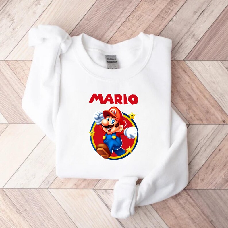 Classic Mario Sweatshirt Super Mario Bros Hoodie Retro Nintendo ...