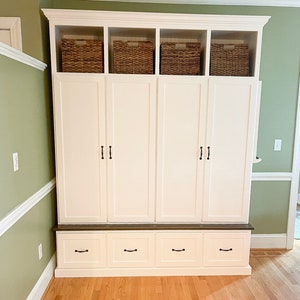 NORTH CAROLINA 4-section Entryway Bench Locker - Etsy