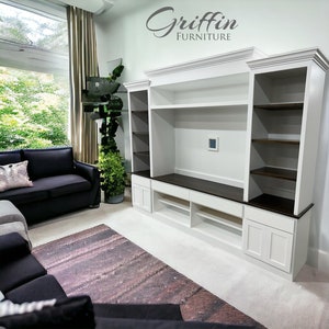 Howell Farmhouse Entertainment Center | Rustic TV Stand | Media Console ...