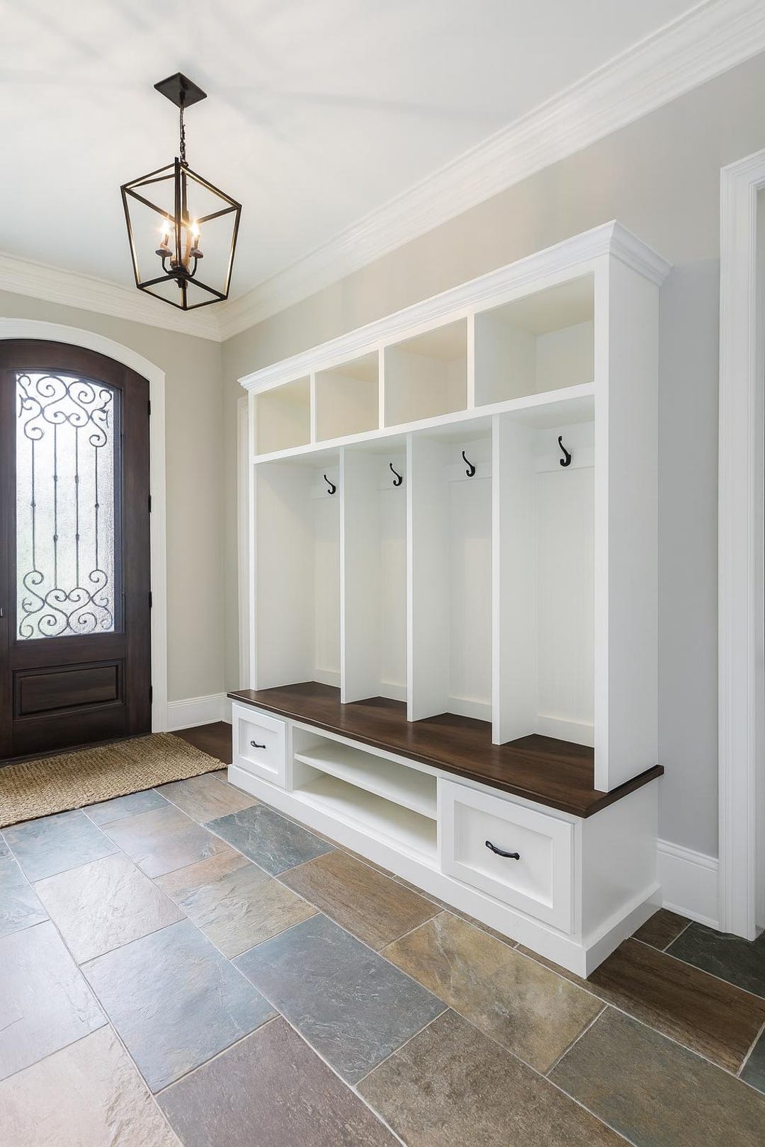 Merrick Hall Tree With Shoe Storage Bench: Custom Entryway Locker - Etsy