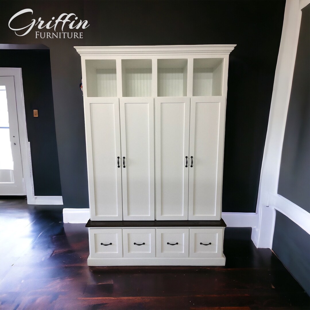 NORTH CAROLINA 4-section Entryway Bench Locker - Etsy