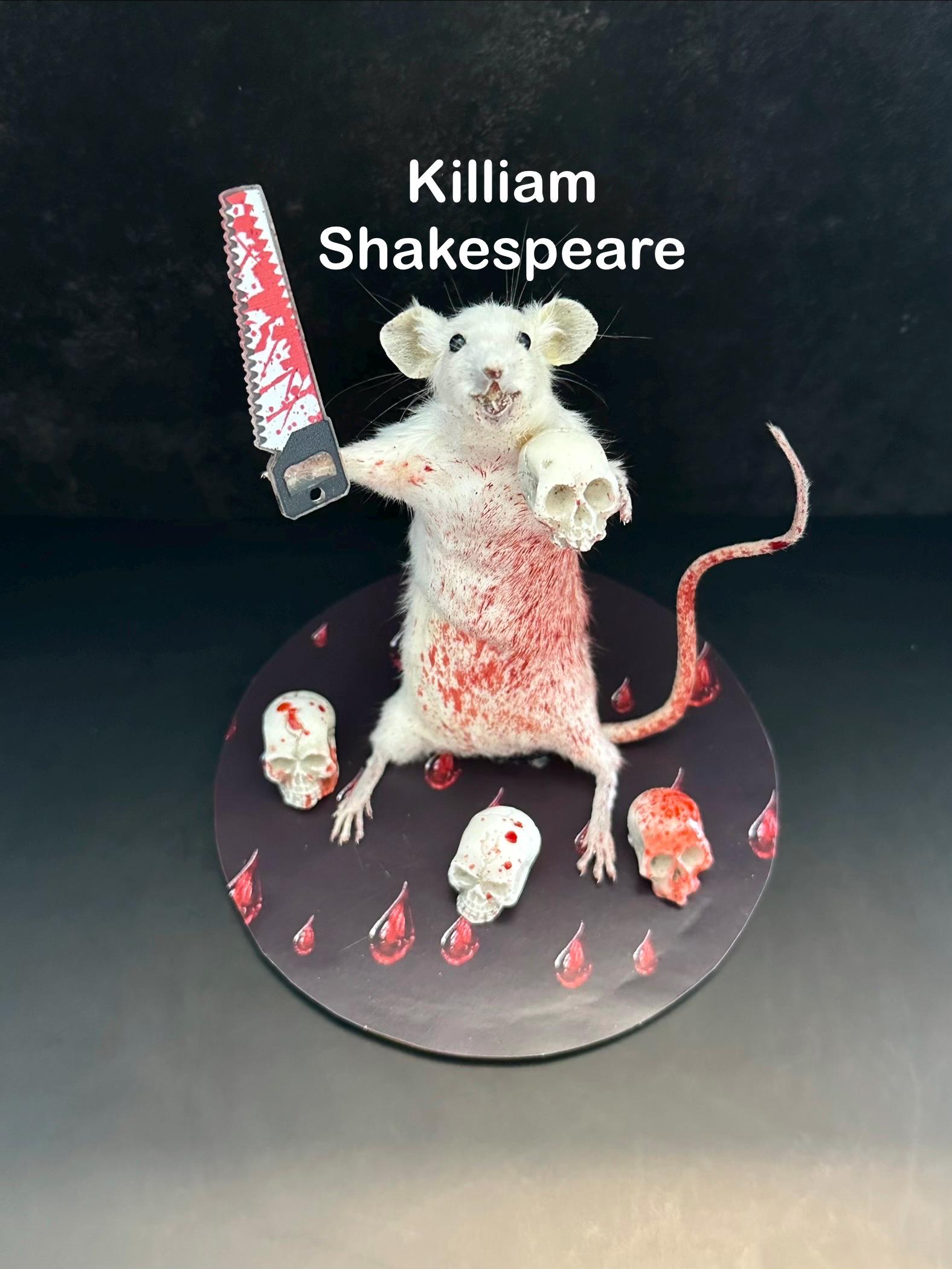 Taxidermy Mouse With Knife – Horror Mouse Oddity Sculpture – Dark Humor ...