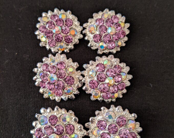 Lavender Aurora Borealis Crystal Cluster Rhinestone Embellishment ...