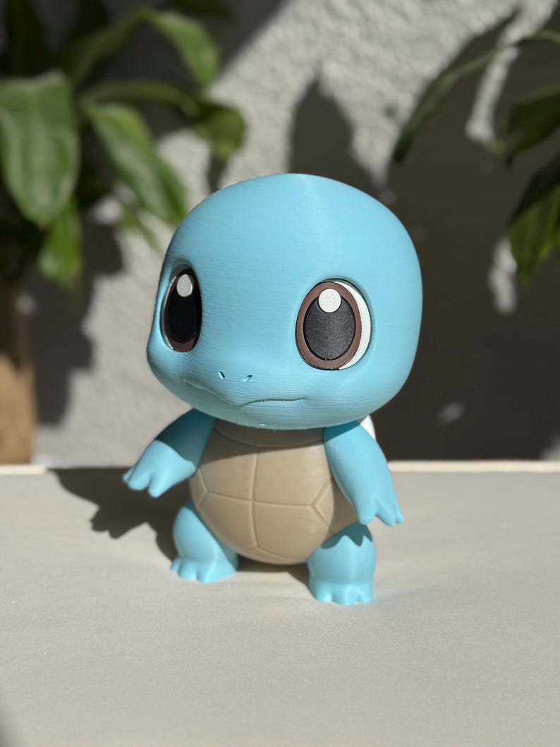 Squirtle Pokémon 3D Printed Figure, Unique Gift for Pokemon Lovers and ...